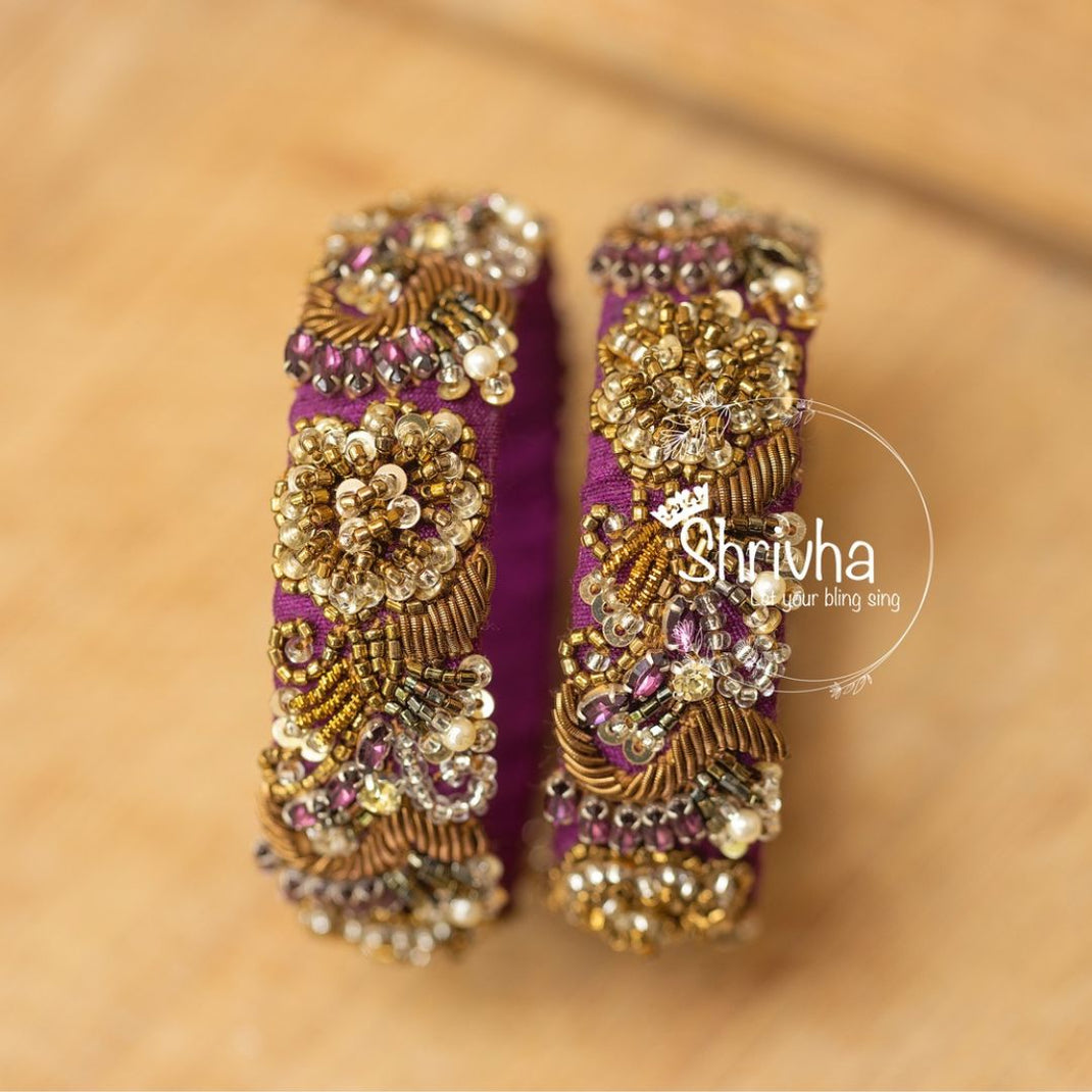 Raw Silk Bangles – Shrivha