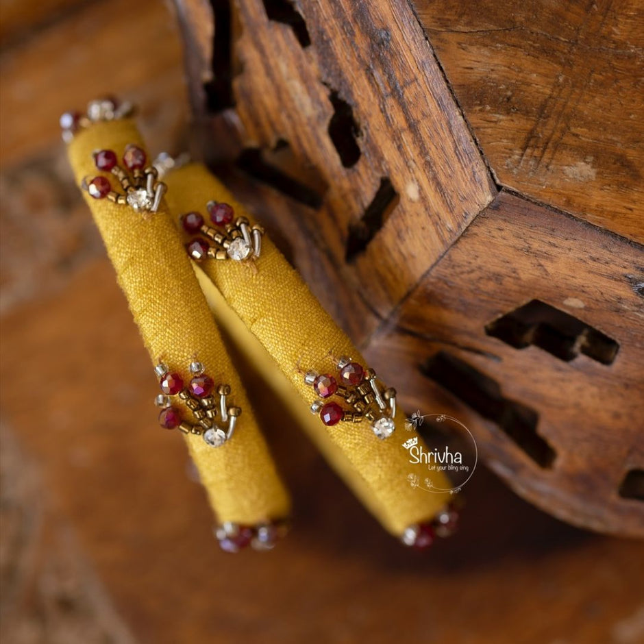 Shop Raw Silk Bangles: Traditional Indian Designs – Shrivha