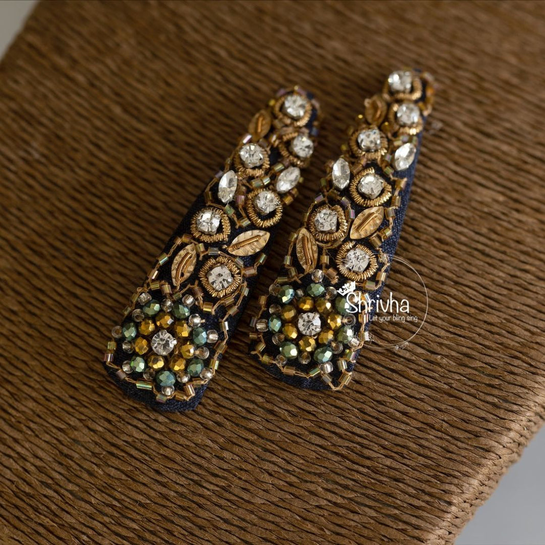 Tic Tac Hair Clips | Handcrafted Designs | Shrivha